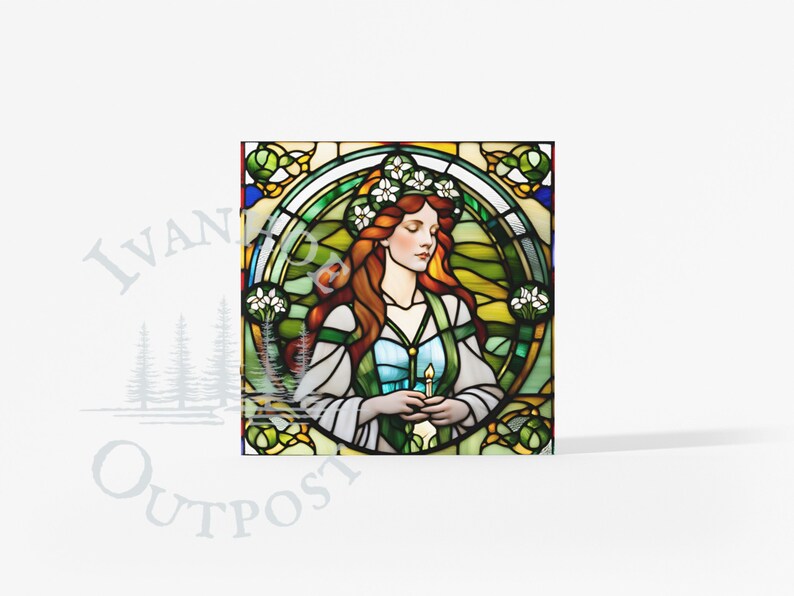 Imbolc St. Brigid Greeting Card Celtic Pagan Tradition Irish Saint ...