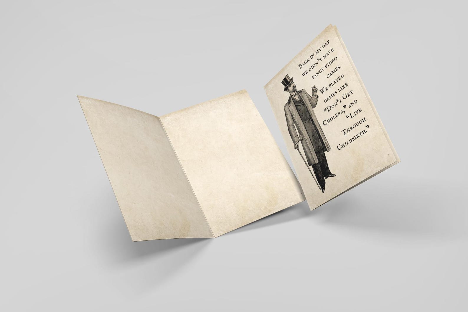 Vintage Victorian Card | Old Fashioned Greetings | Back in My Day | Ye ...