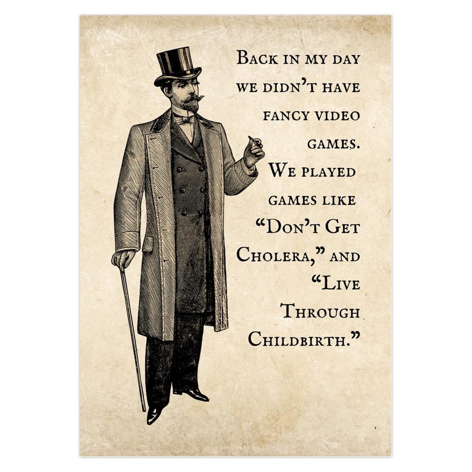 Vintage Victorian Card | Old Fashioned Greetings | Back in My Day | Ye ...