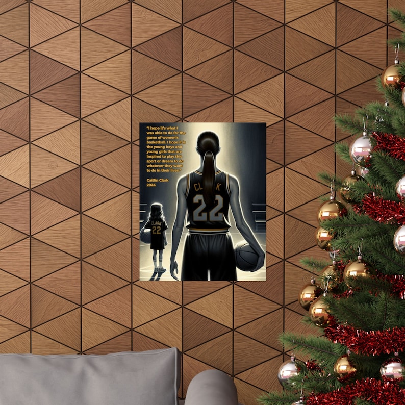 Caitlin Clark Poster | Inspirational Wall Art | Basketball Quote ...