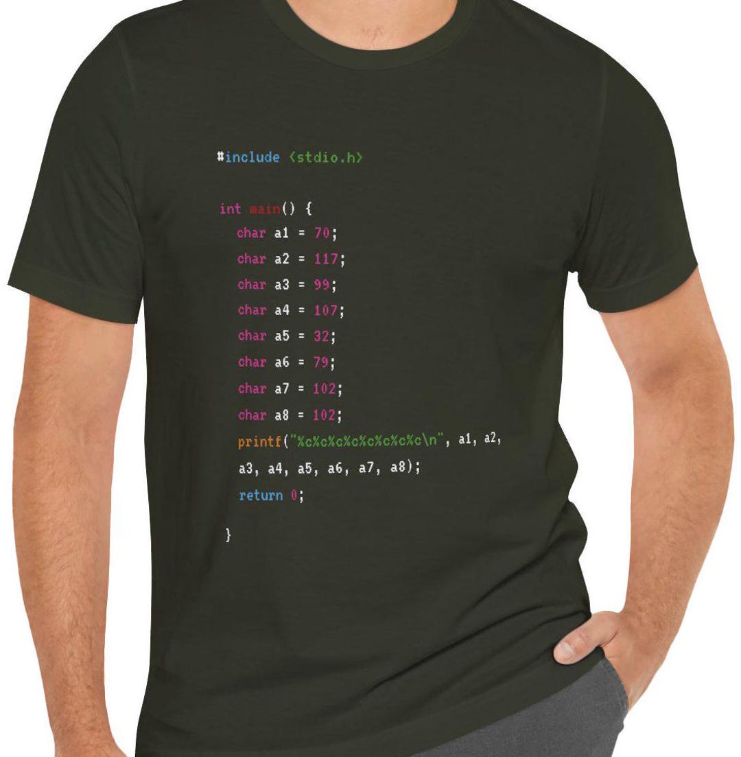 ASCII Code Shirt | Coder Tshirt | Inappropriate Gifts | Bawdy Crewneck | Provocative Tee ...