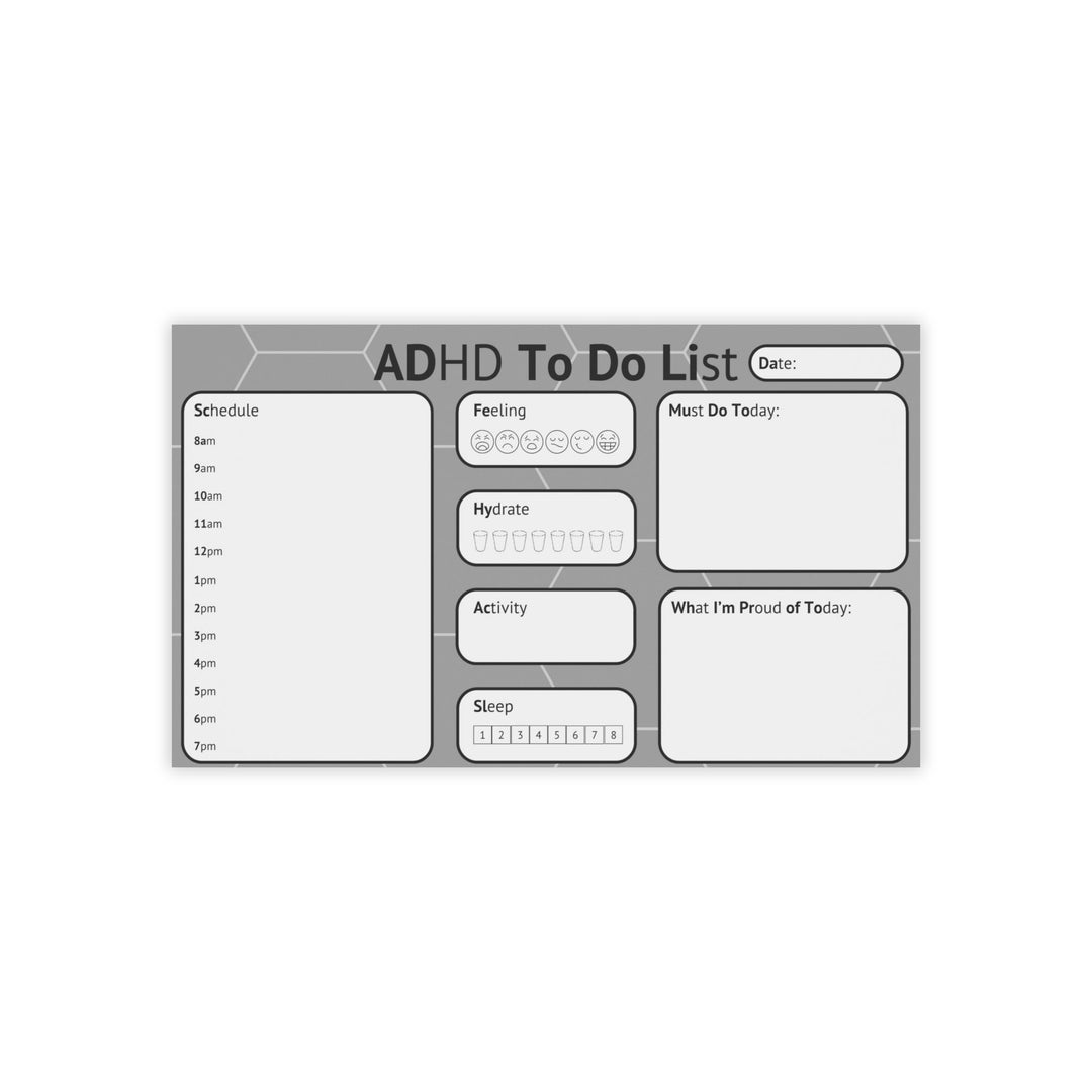 ADHD to Do Post-it® Note Pads - Etsy