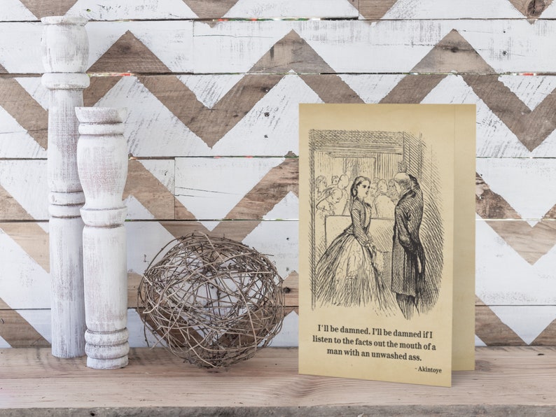 Inappropriate Funny Vintage Style Greeting Card for Any Occasion, Smart ...