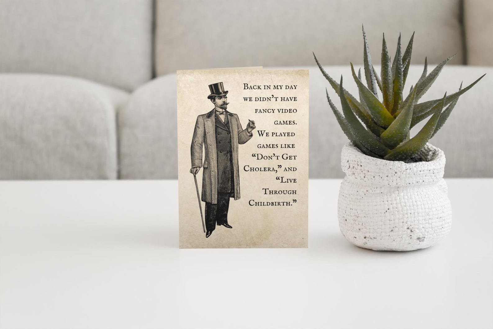 Vintage Victorian Card | Old Fashioned Greetings | Back in My Day | Ye ...