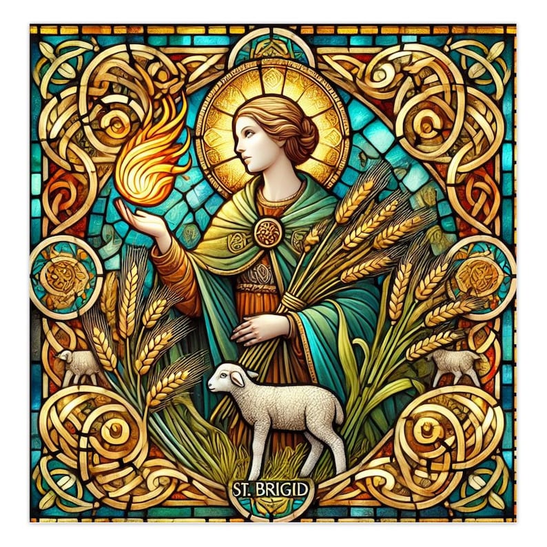 Imbolc Card | St. Brigid Greetings | Celtic Pagan Tradition | 5" X 5 ...
