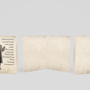 Vintage Victorian Card | Old Fashioned Greetings | Back in My Day | Ye ...