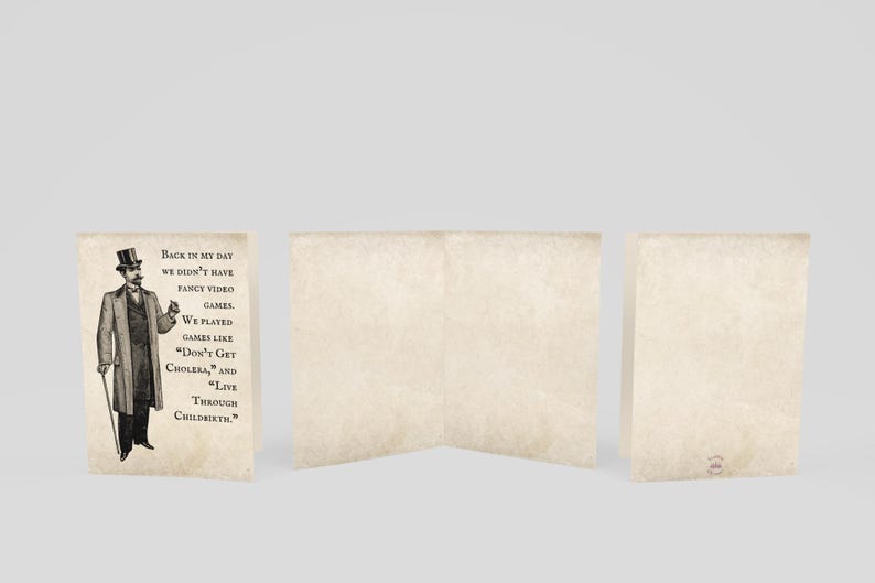 Vintage Victorian Card | Old Fashioned Greetings | Back in My Day | Ye ...