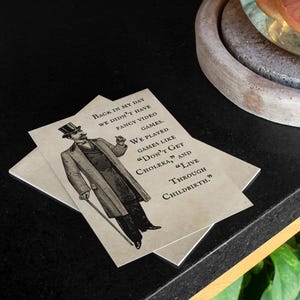 Vintage Victorian Card | Old Fashioned Greetings | Back in My Day | Ye ...