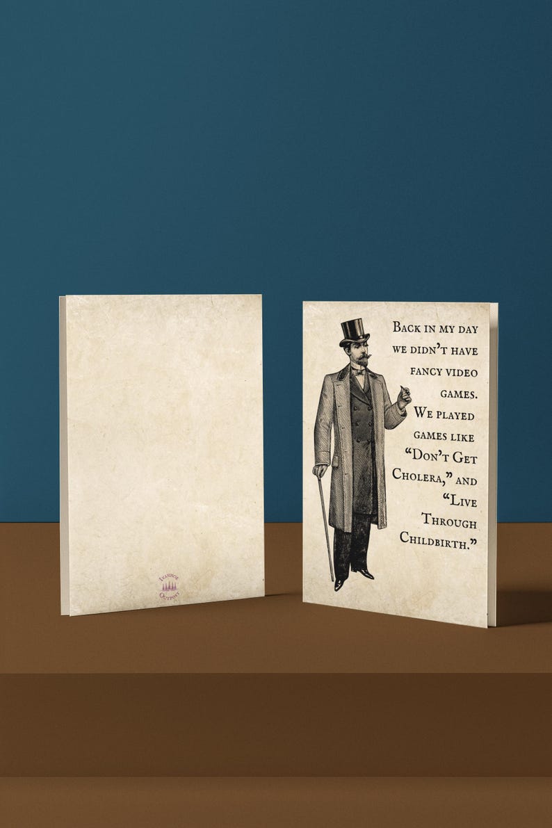 Vintage Victorian Card | Old Fashioned Greetings | Back in My Day | Ye ...