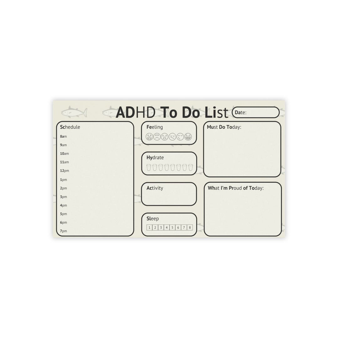 ADHD to Do Post-it® Note Pads - Etsy