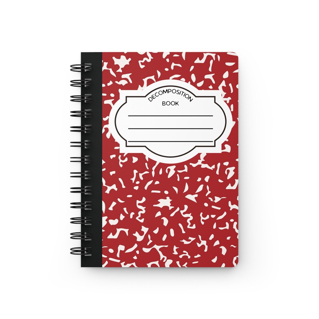 Decomposition Notebook | Lined Spiral Notebook | Spiral Note Book | 5x7 ...