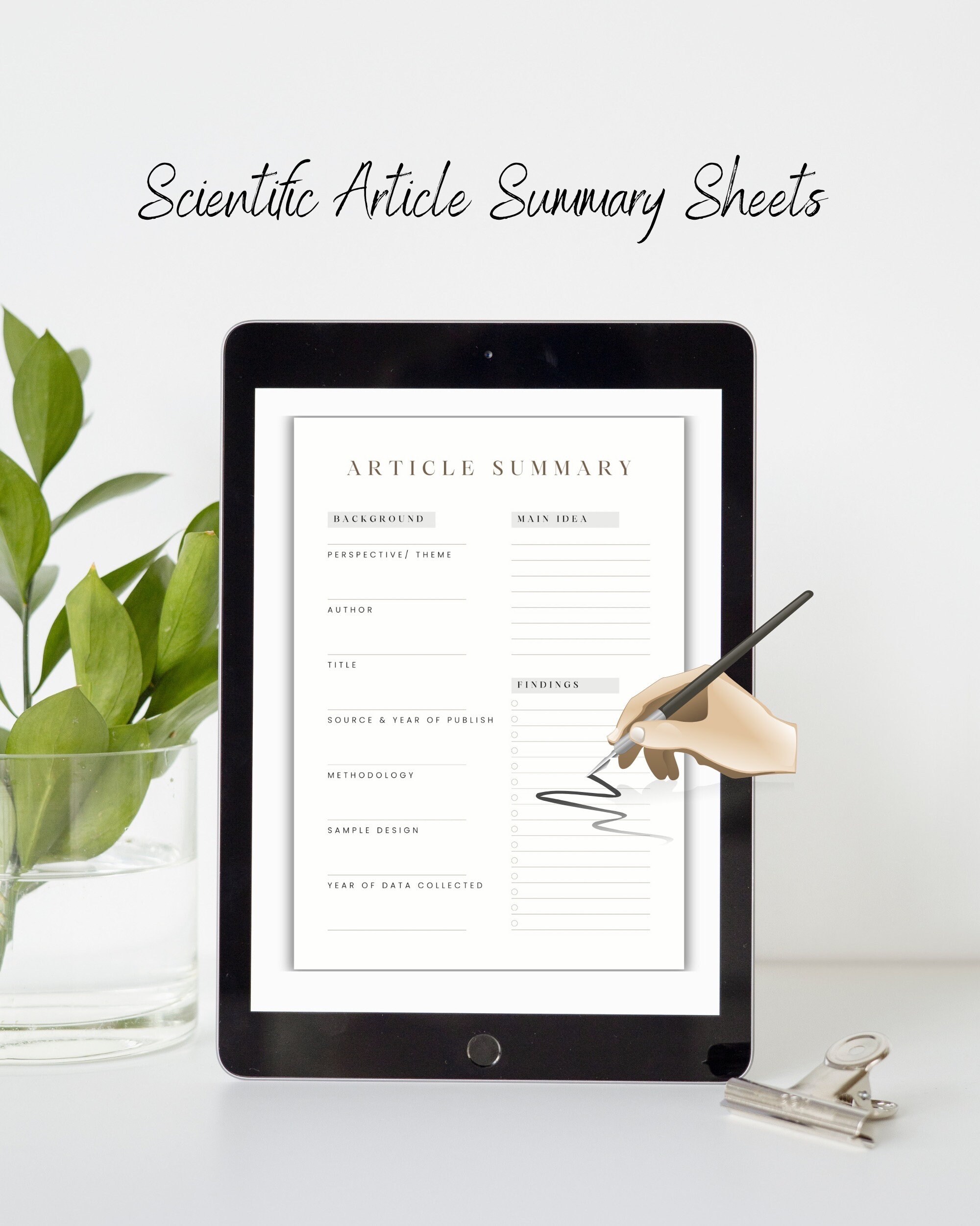 Science Article Summary Worksheet