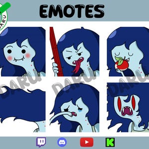 Animated Emotes Pack MARCELINE Adventure Time for Twitch/discord ...