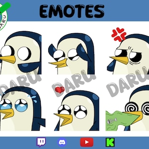 Animated Emotes Pack GUNTER Adventure Time for Twitch/discord/youtube ...
