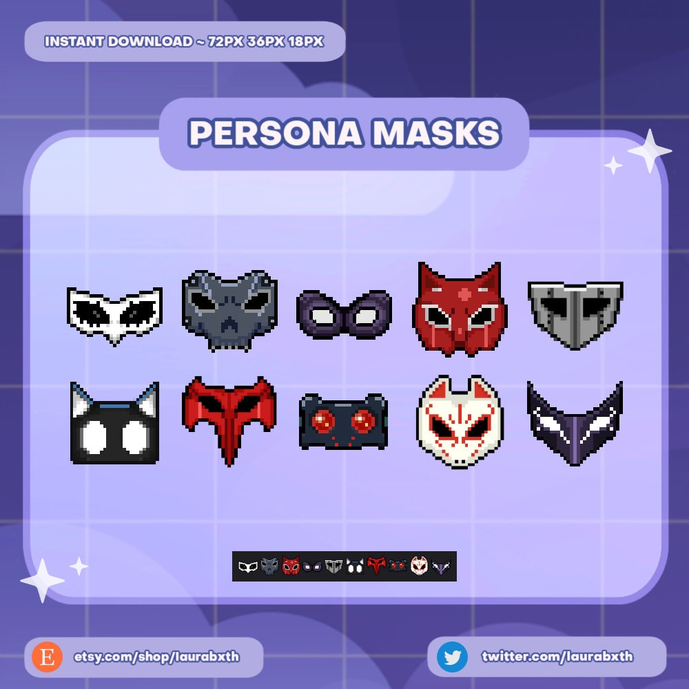 Persona 5 Royal Twitch Badges Sub Badges Bit Badges - Etsy