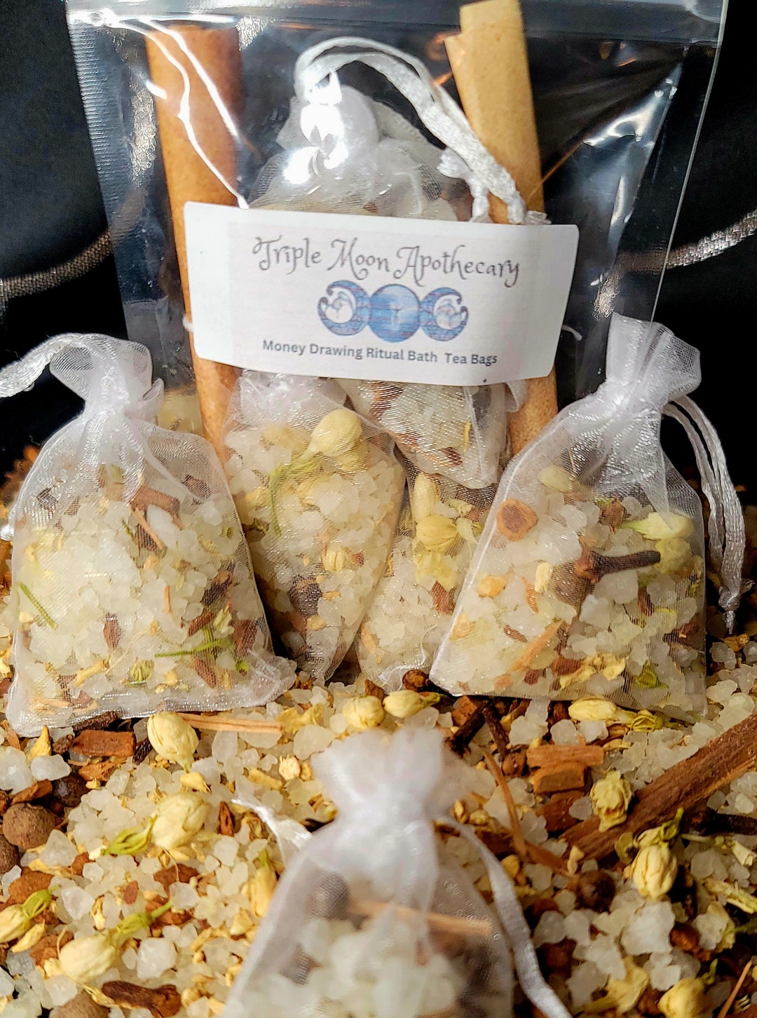 Money Drawing Ritual Bath Salt Tea Bags - Etsy