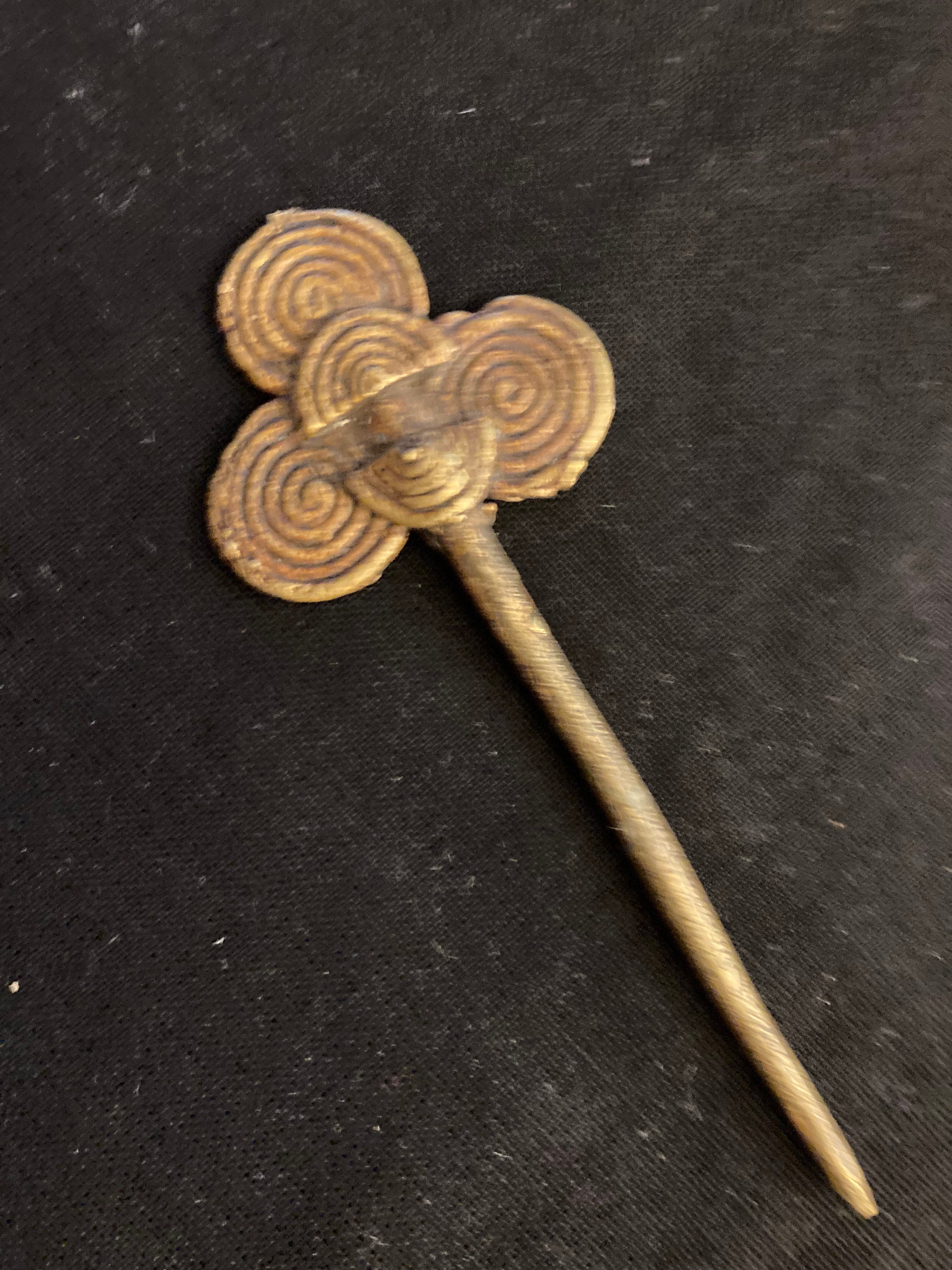 Old African Bronze Hairpin / Lobi Tribal Burkina Faso / Lost Wax Cast ...