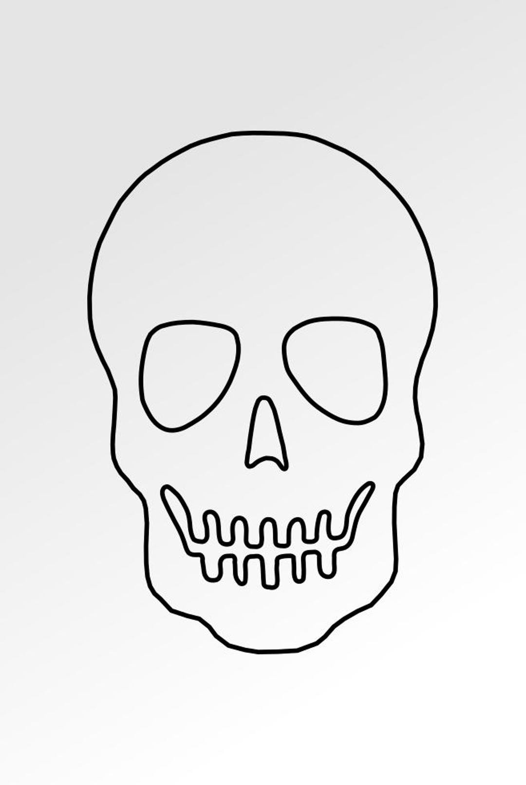 Laser Cut Skull SVG File | Halloween Decor | DIY Craft | Digital ...