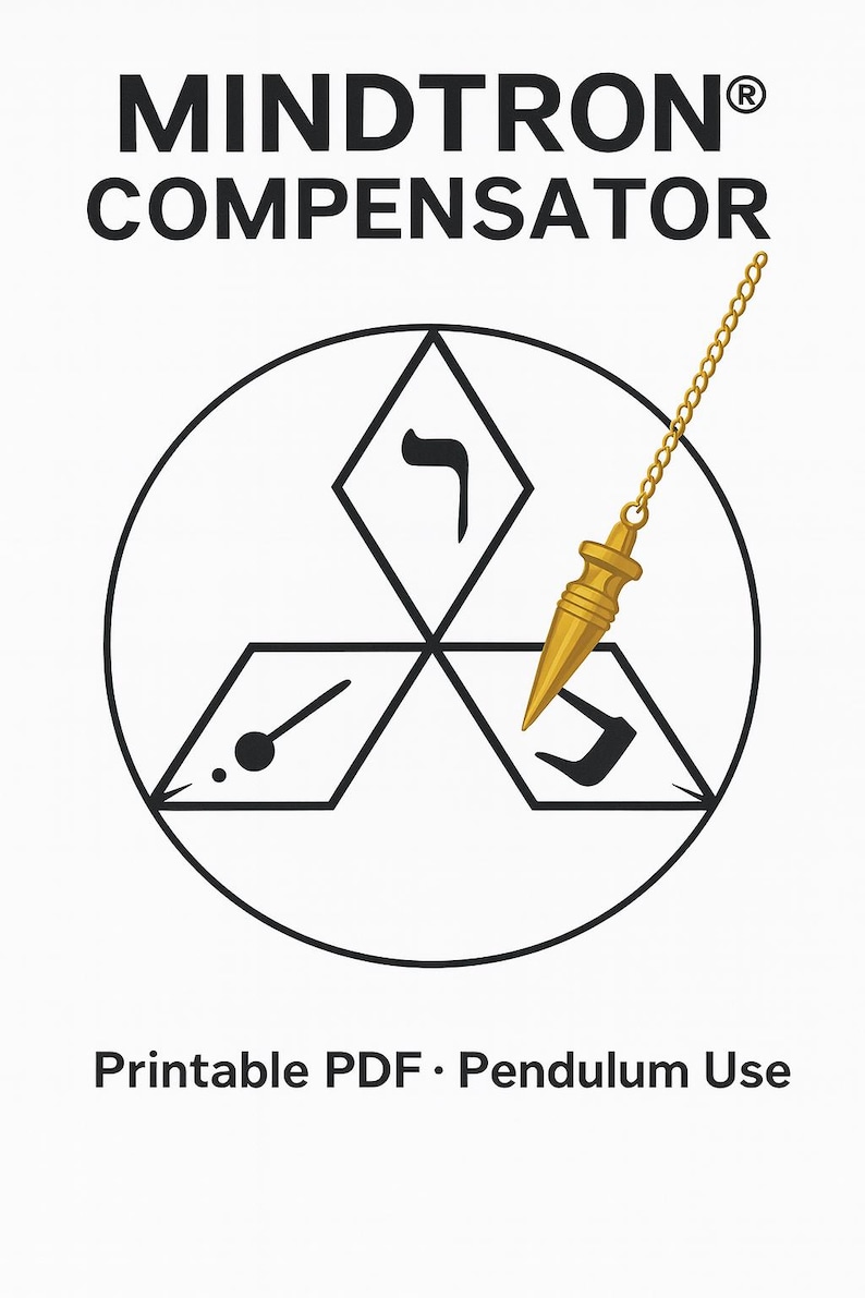 Mindtron Compensator Radionics Chart, Printable A4 for Energy Balancing ...