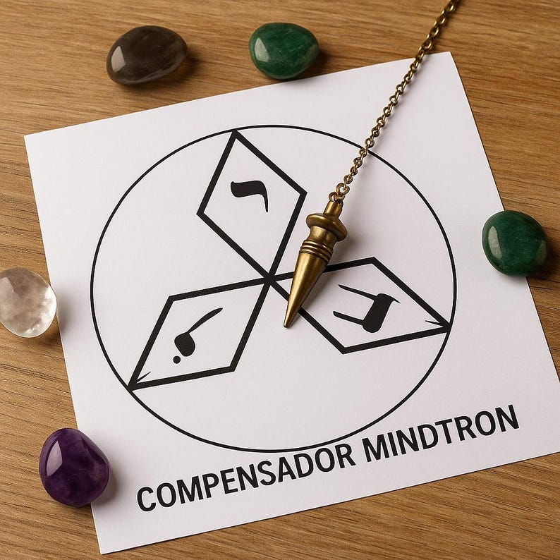 Mindtron Compensator Radionics Chart, Printable A4 for Energy Balancing ...
