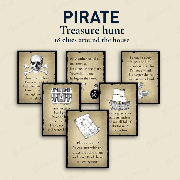 Pirate Treasure Hunt - Etsy