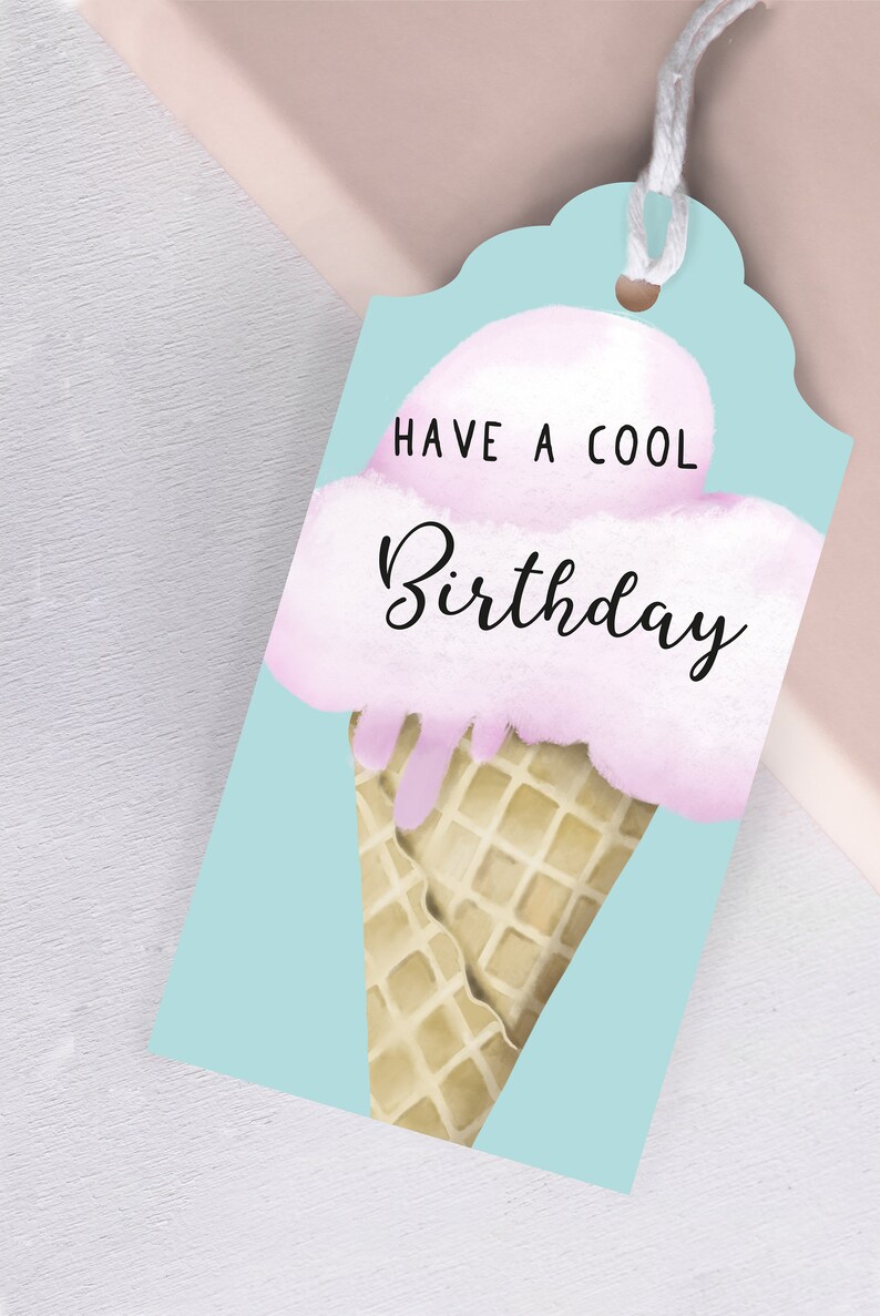 Printable Birthday Gift Tags / Labels. Watercolor Tags. Instant ...