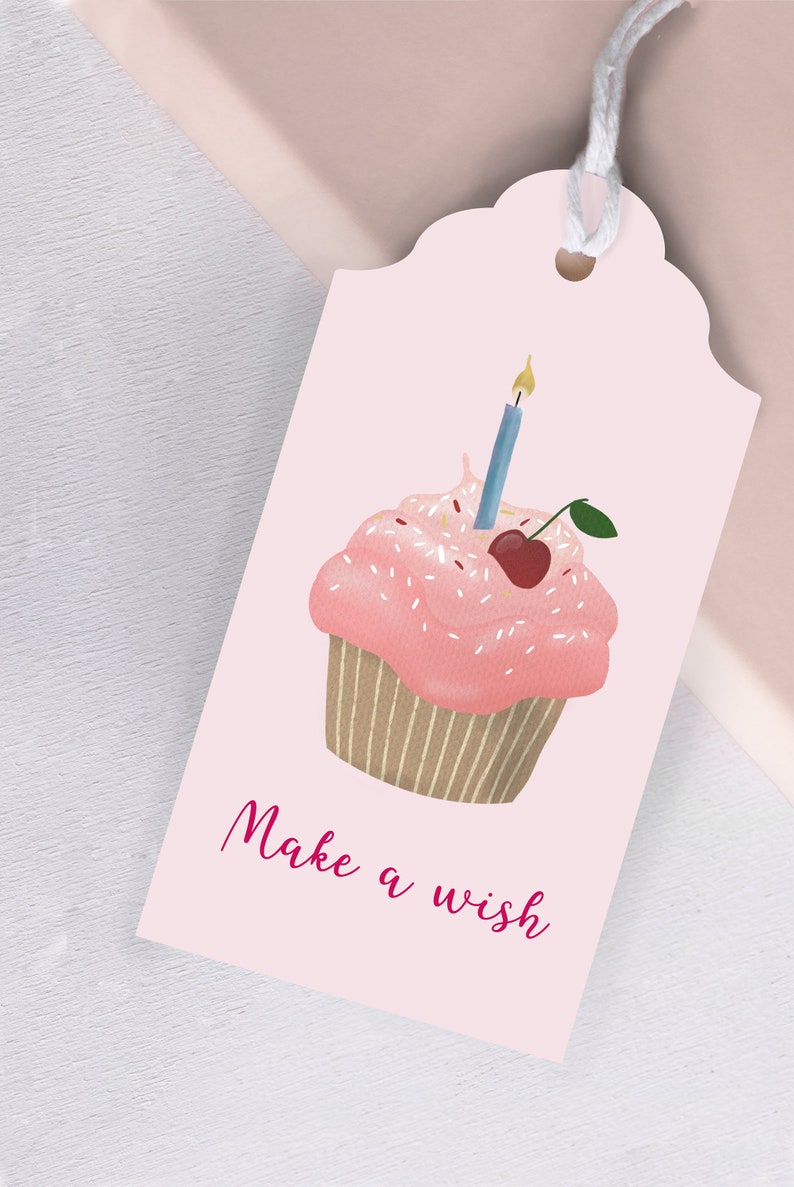 Printable Birthday Gift Tags / Labels. Watercolor Tags. Instant ...