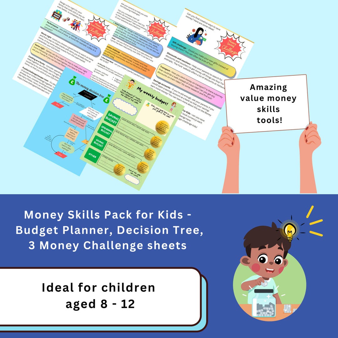 2024 Money Skills Bundle for Children Aged 8 12 - Etsy