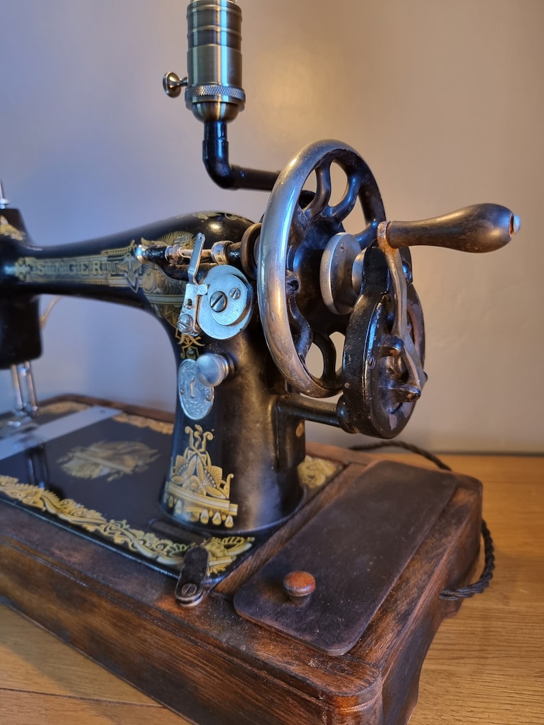 Vintage Singer Sewing Machine Lamp functioning Original Receipt - Etsy
