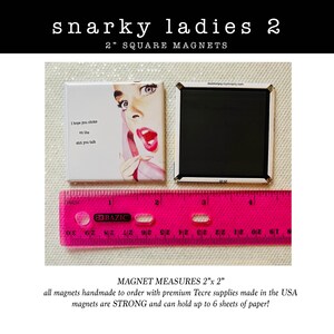 FUNNY QUOTES on MAGNETS V2, Vintage Ladies, Snarky Sayings, Sassy ...