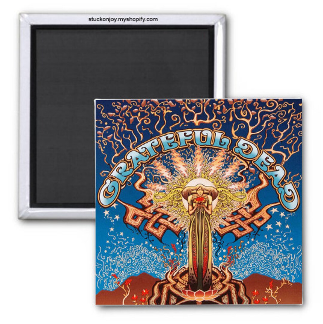 Grateful Dead Inspired 2x2 Square Refrigerator or Locker Magnet ...