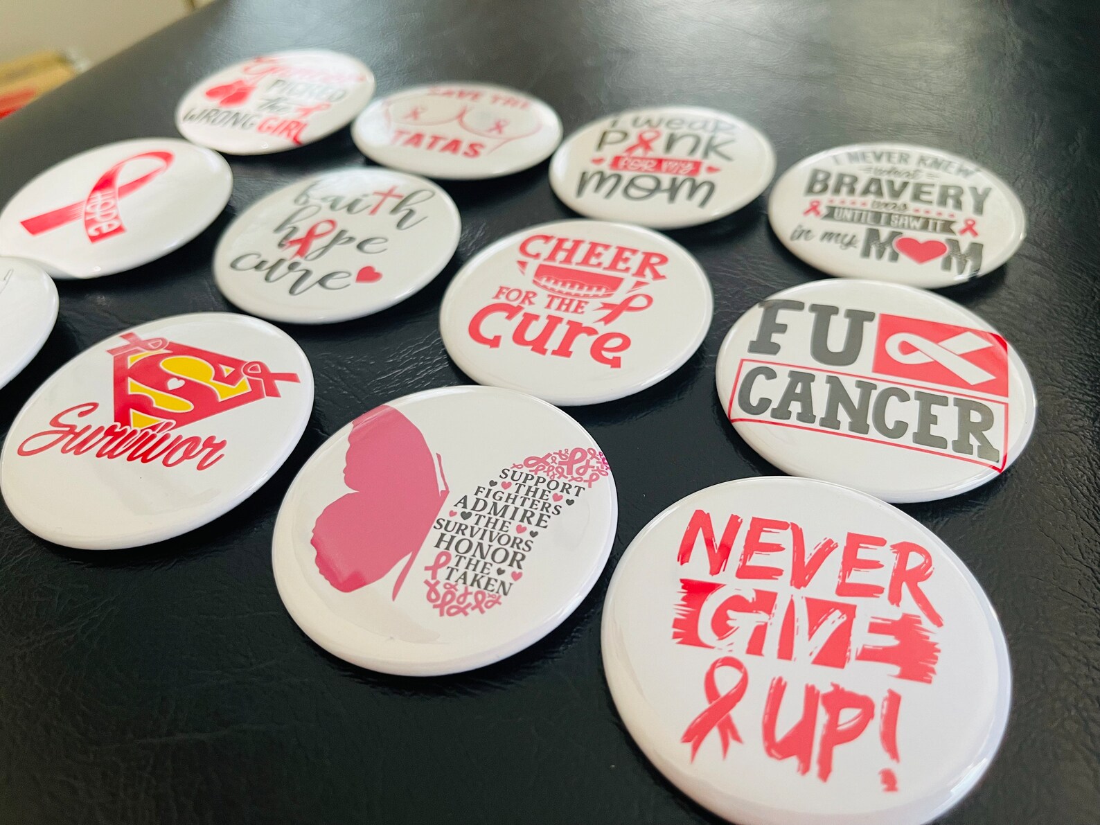 BREAST CANCER AWARENESS 2.25 Buttons Breast Cancer Awareness Pin ...