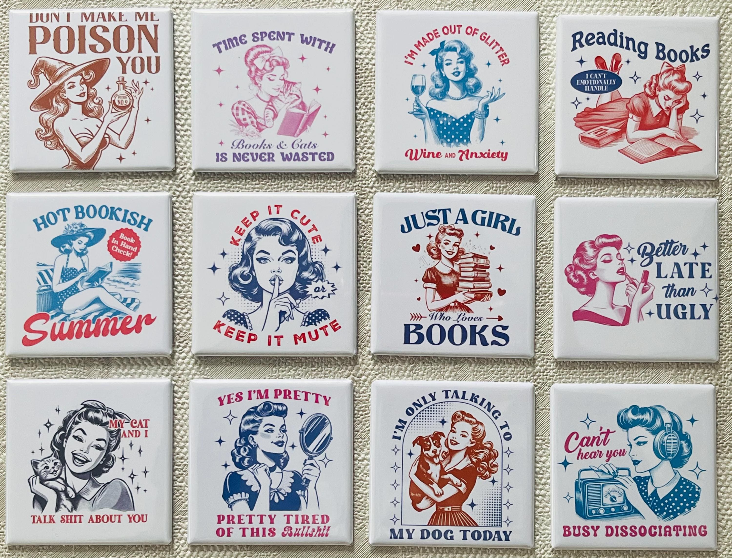 Snarky Retro Lady Magnet, Funny Quote Refrigerator Decor - Etsy
