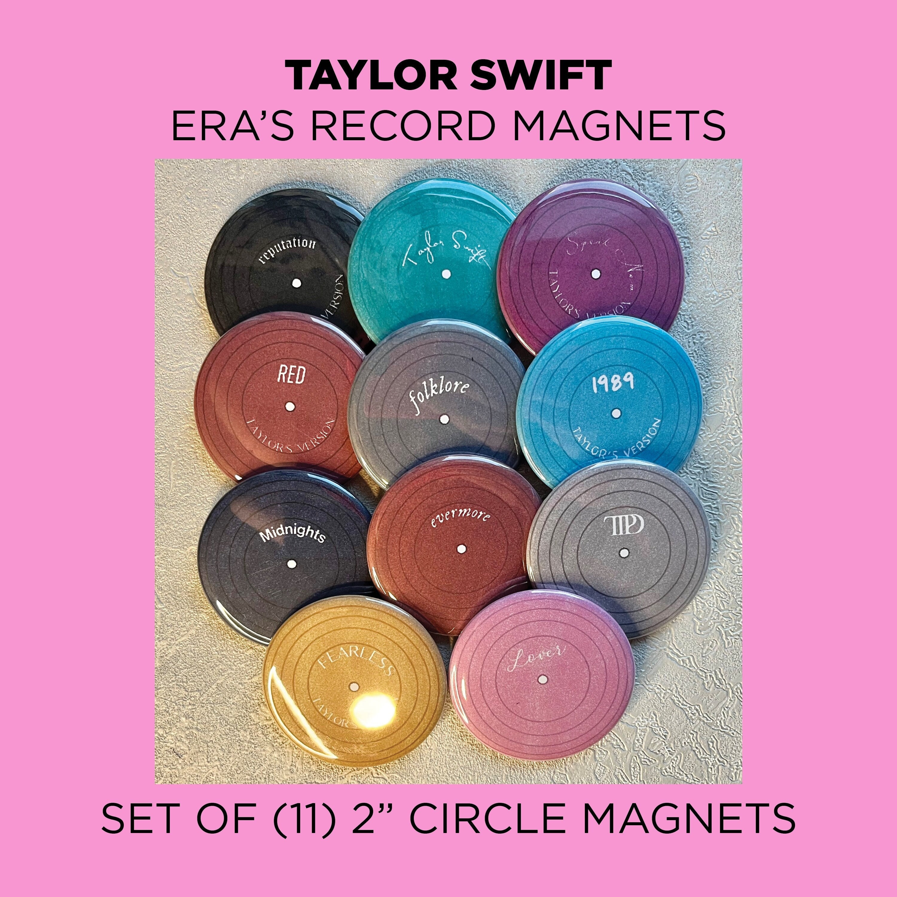 Taylor Swift ERA'S MAGNETS 11 Piece Set, Record per Era Swiftie Gift ...