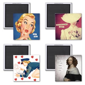 FUNNY QUOTES on MAGNETS, Vintage Ladies, Snarky Sayings, Sassy, Adult ...