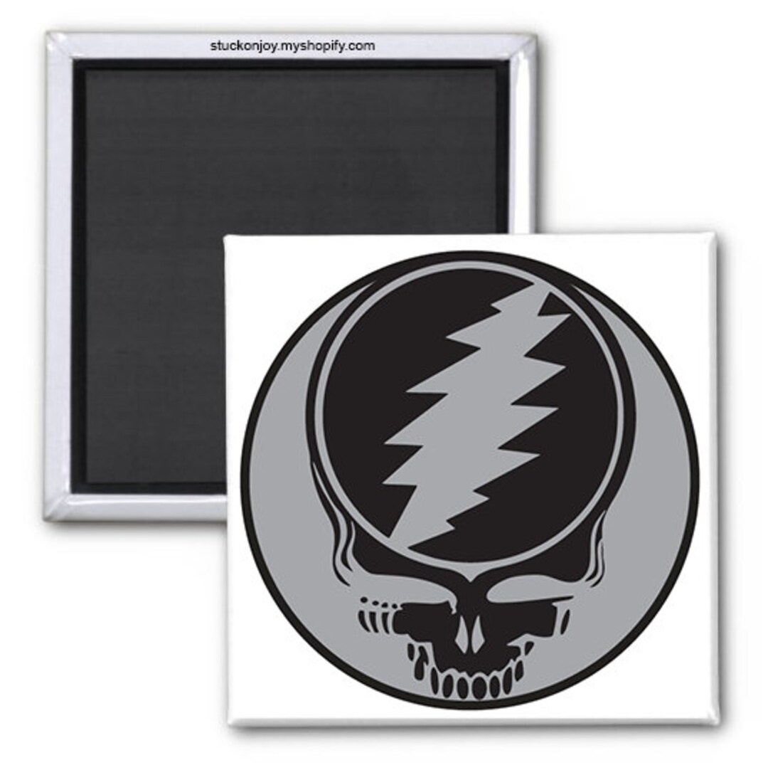 GRATEFUL DEAD 2x2 Square Refrigerator or Locker Magnet Deadhead Gift ...
