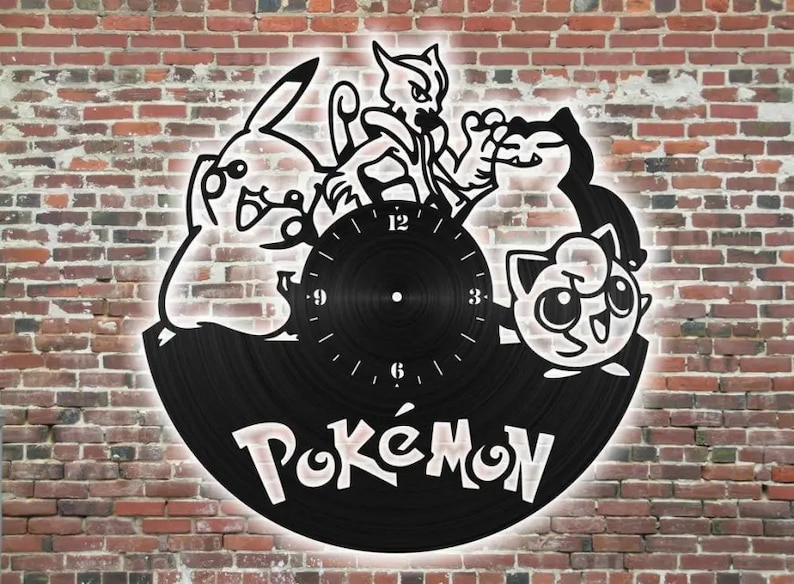 Laser Cut Pokemon Clock CDR File - Etsy Australia