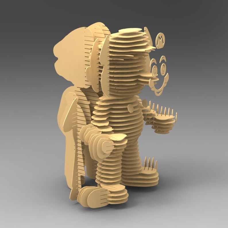 Mario Bross Vector Professional DXF Vectors for Laser Machines ...