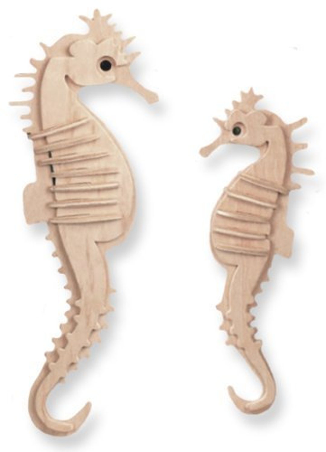 3D Seahorse Professional DXF Vectors for Laser Machines - Etsy