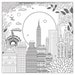 Coloring Pages Template - New York City - Etsy