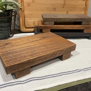 Reclaimed Wood Riser: Rustic Farmhouse Decor, Candle Display - Etsy