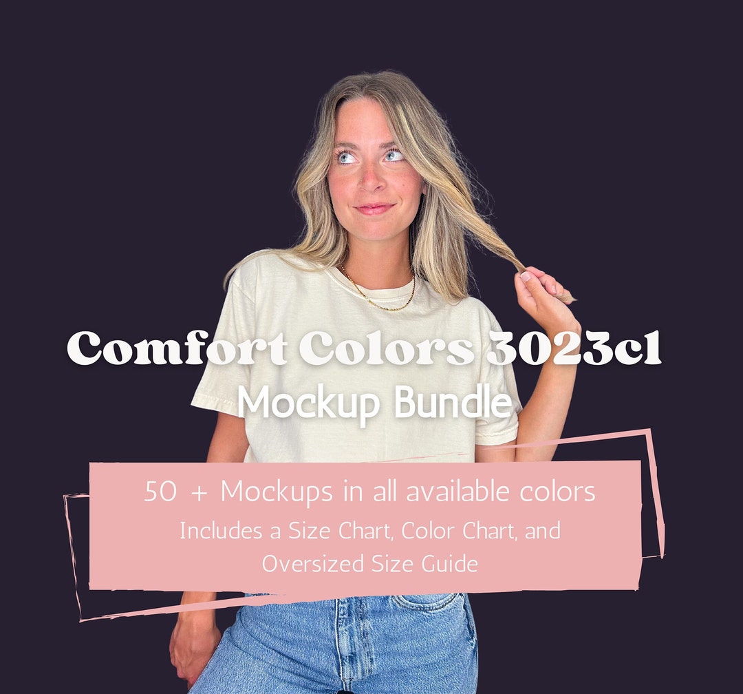 Comfort Colors Bundle Comfort Colors 3023cl Shirt Mockup Bundle Comfort ...