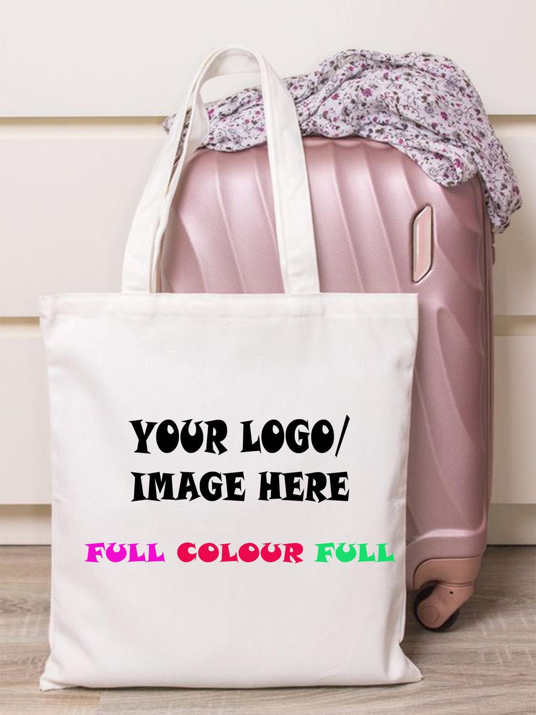 Canvas Tote Bag Mockup, Both Side Printing Premium Canvas Bag ...