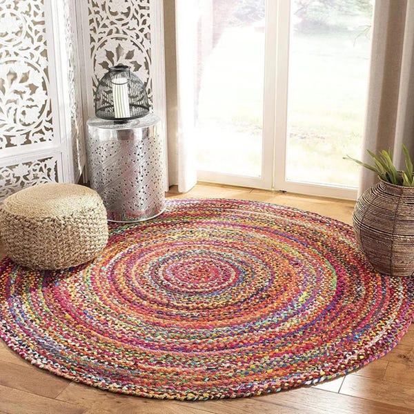 Colorful Braided Rug - Etsy