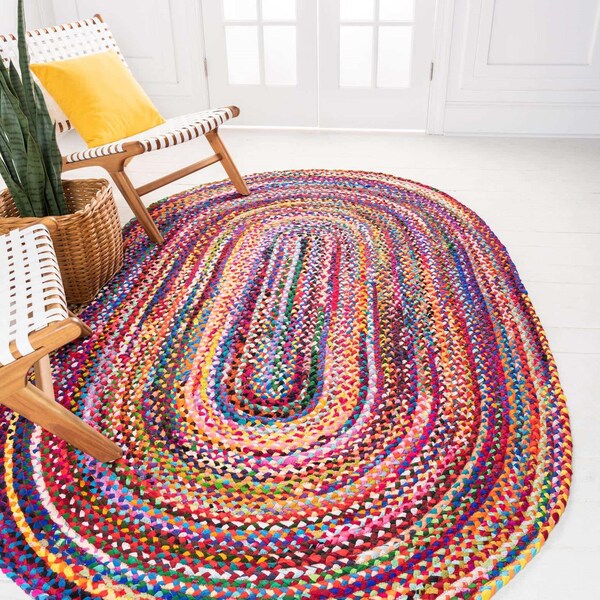 Colorful Braided Rug - Etsy