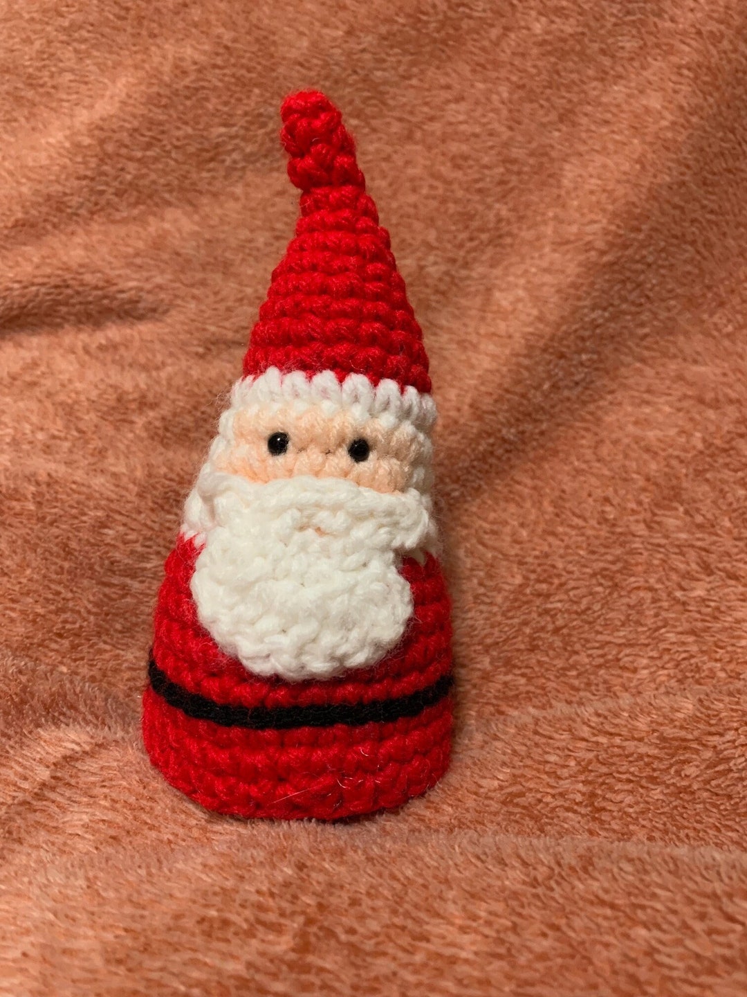 Crocheted Santa Ornament - Etsy