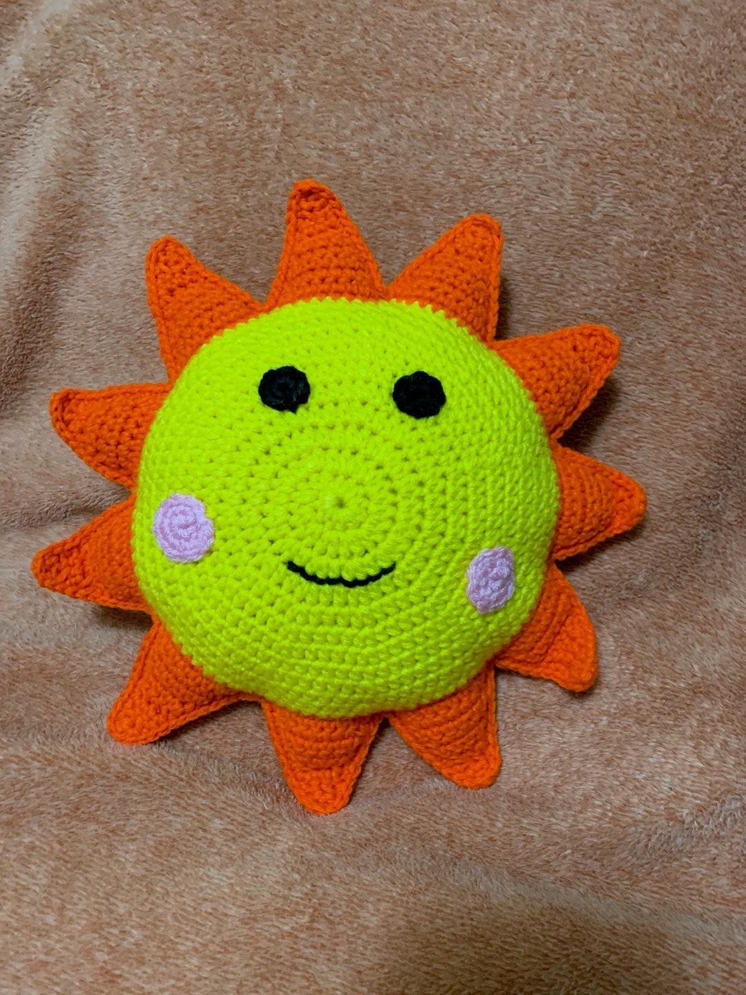 Crocheted Sunshine Plushie - Etsy