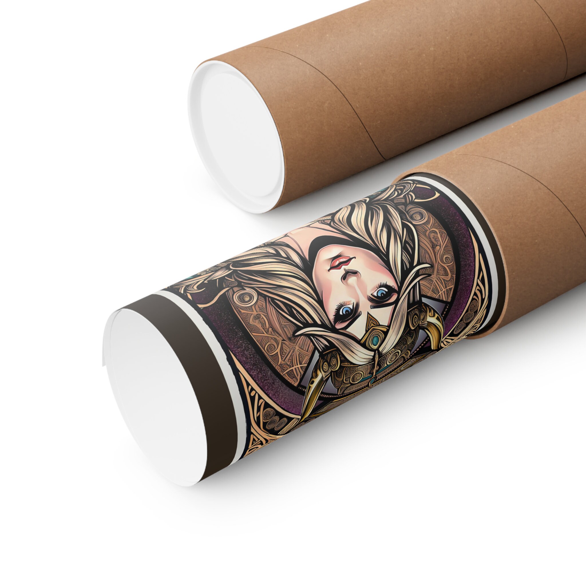 Norse Goddess Freyja Art Poster Print Viking Shieldmaiden - Etsy
