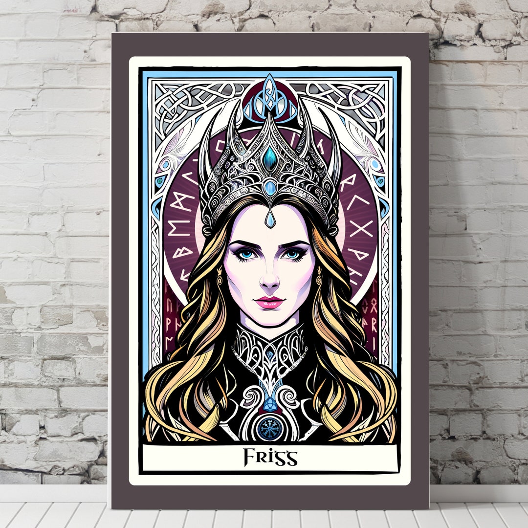 Nordic Pagan Queen Frigg Poster on Museum-grade Paper Scandinavian ...