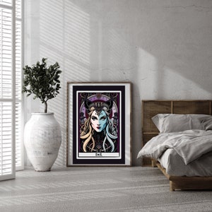 Norse Goddess Hel Art Poster Print, Viking Shieldmaiden Norse Mythology ...